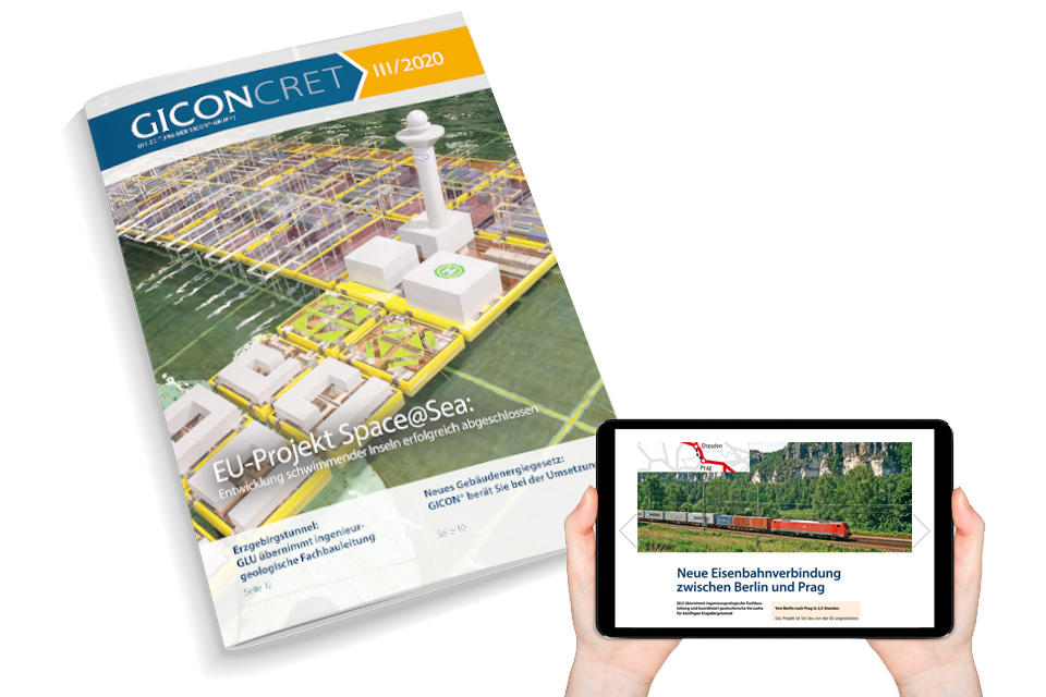 Neue Ausgabe der GICONcret online - www.gicon.de / DE